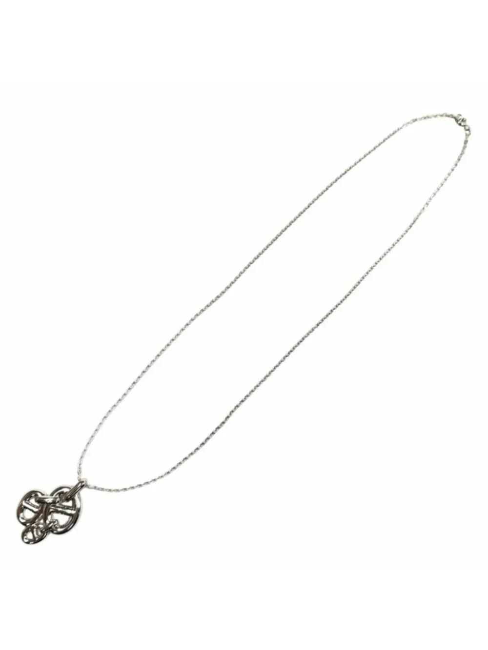 Hermes | Jewelry | Hermes Chaine Dancre Pm 925 Necklace Pendant Silver ...